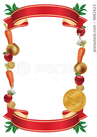 Illustration frame of curry material - Stock Illustration [9662623] - PIXTA