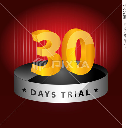 30 days trial sign - Stock Illustration [9679941] - PIXTA