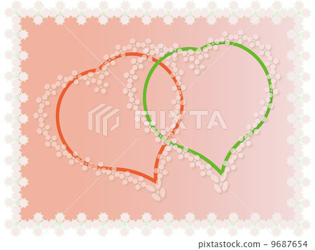 Heart, love, heart, message card - Stock Illustration [9687654] - PIXTA