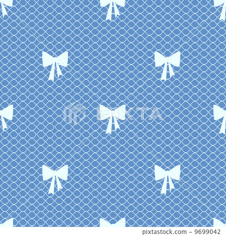 Vintage lace background, small bows - Stock Illustration [9699042] - PIXTA