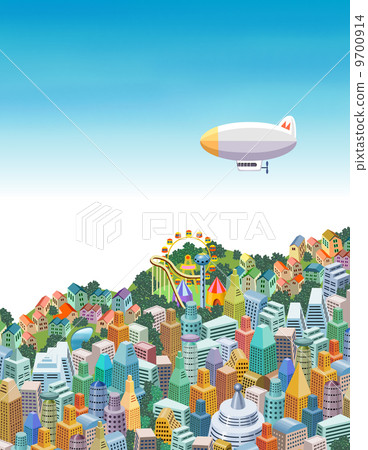 Overlooking streets - Stock Illustration [9700914] - PIXTA
