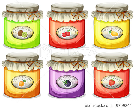 Six different jams - Stock Illustration [9709244] - PIXTA