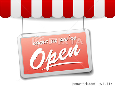 sign come in - Stock Illustration [9712113] - PIXTA