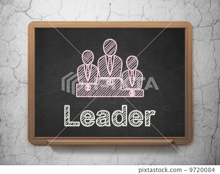 Finance concept: Business Team and Leader on... - Stock Illustration ...
