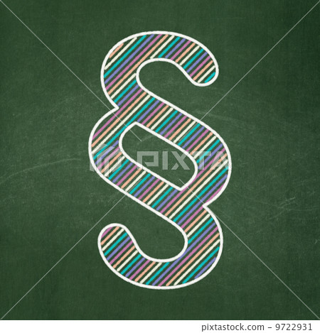 Law concept: Paragraph on chalkboard background - Stock Illustration [9722931] - PIXTA