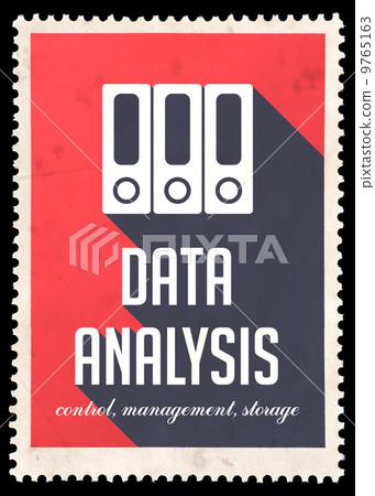 Data Analysis on Red in Flat Design. - Stock Illustration [9765163] - PIXTA