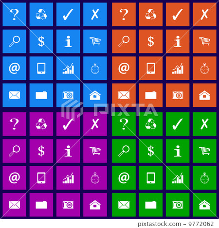 Popular icons set - Stock Illustration [9772062] - PIXTA