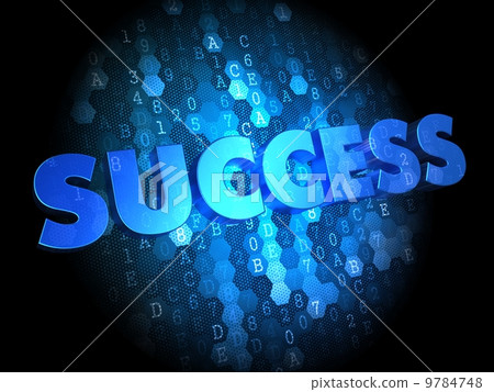 Success on Dark Digital Background. - Stock Illustration [9784748] - PIXTA