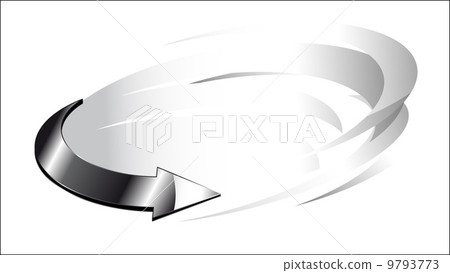 Silver arrow design - Stock Illustration [9793773] - PIXTA