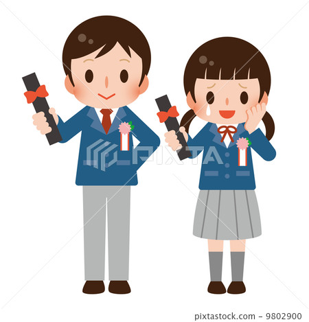 Graduation ceremony - Stock Illustration [9802900] - PIXTA
