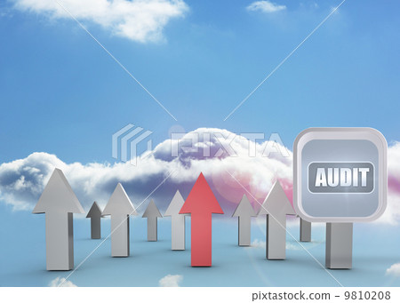 Composite image of audit banner on abstract screen - Stock Illustration ...