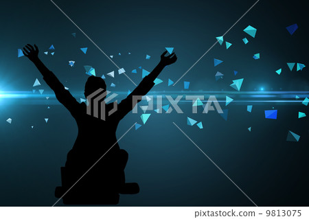 Composite image of technical screen with little... - Stock Illustration ...