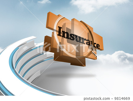 Composite image of insurance on abstract screen - Stock Illustration ...