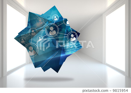 Composite image of interface on abstract screen - Stock Illustration ...