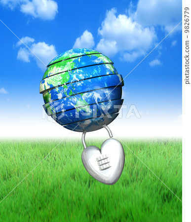 Earth key / privacy and security - Stock Illustration [9826779] - PIXTA