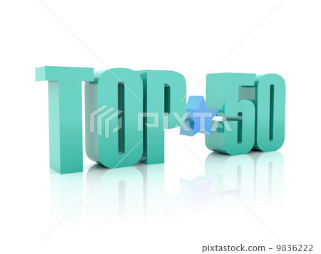Top fifty word isolated on white background.... - Stock Illustration ...