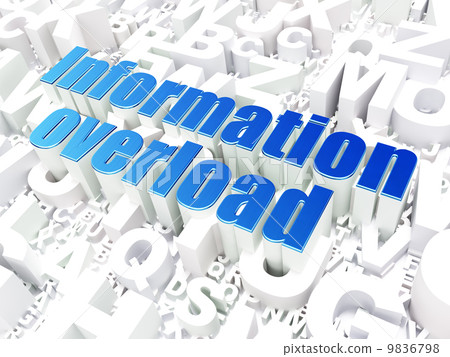 Information concept: Information Overload on... - Stock Illustration ...