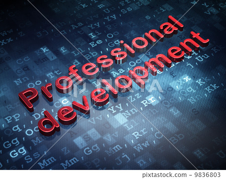 Education concept: Red Professional Development... - Stock Illustration ...
