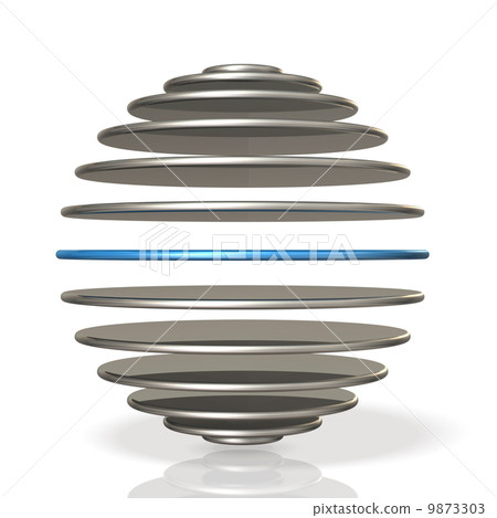 Slit-like spherical model - Stock Illustration [9873303] - PIXTA