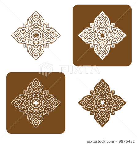 Vector artistic of traditional line thai. - Stock Illustration [9876482 ...