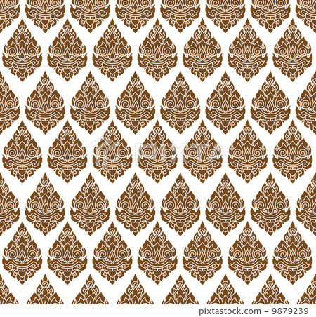 Artistic of traditional line thai Vector... - Stock Illustration ...