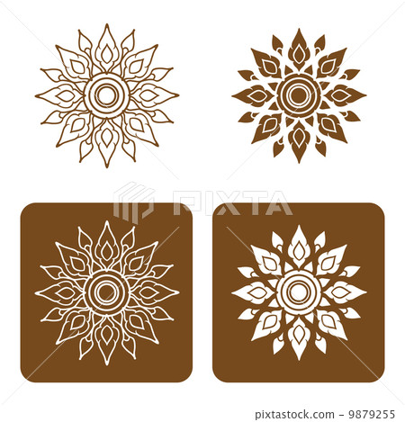 Artistic of traditional line thai Vector... - Stock Illustration ...