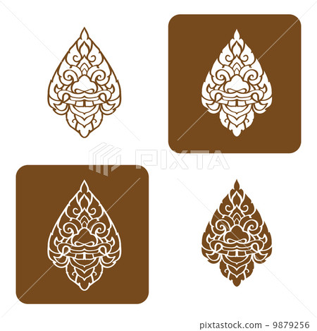 Artistic of traditional line thai Vector... - Stock Illustration ...