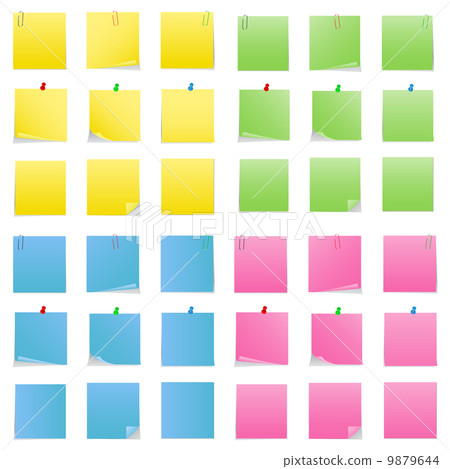 Vector Post-it Notes - Stock Illustration [9879644] - PIXTA