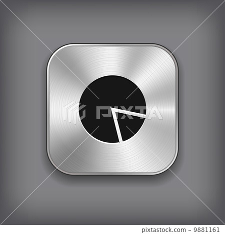 Diagram icon - metal app button - Stock Illustration [9881161] - PIXTA