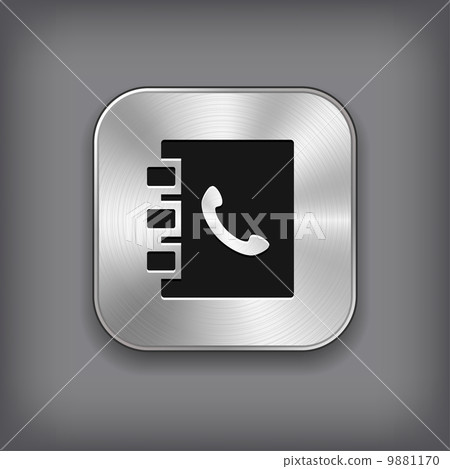 Notepad icon - metal app button - Stock Illustration [9881170] - PIXTA