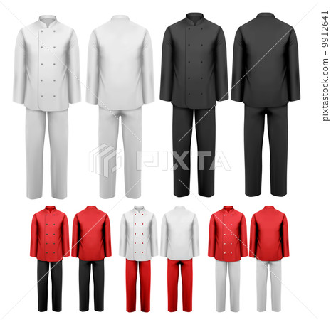 The set of various work clothes. Vector... - Stock Illustration ...