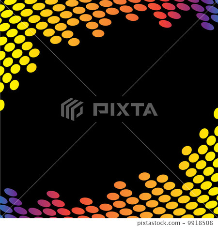 Audio Waveform Border - Stock Illustration [9918508] - PIXTA