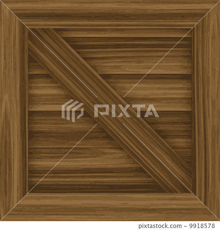 Wooden Crate Vector - Stock Illustration [9918578] - PIXTA