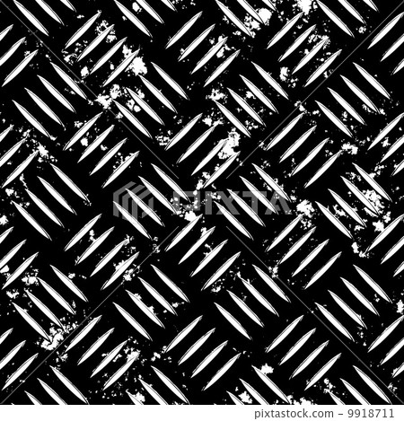 Grunge Diamond Plate - Stock Illustration [9918711] - PIXTA