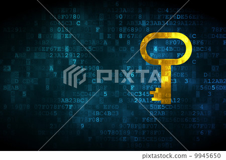 Safety concept: Key on digital background - Stock Illustration [9945650 ...