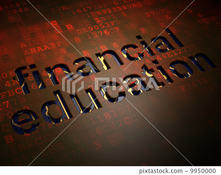 Education concept: Financial Education on... - Stock Illustration ...