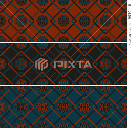 Vector Seamless Patterns - Stock Illustration [9950446] - PIXTA