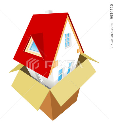 New house out of the box - Stock Illustration [9954510] - PIXTA