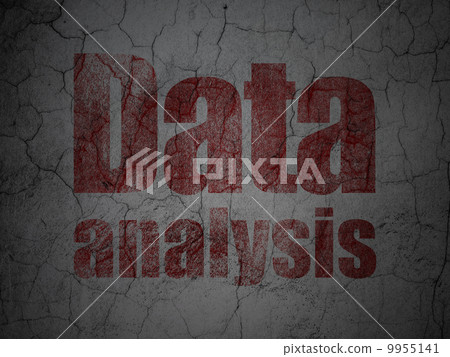 Information concept: Data Analysis on grunge... - Stock Illustration ...