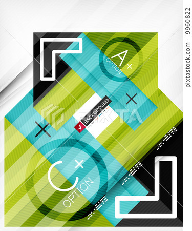 Business geometric infographic poster - Stock Illustration [9960822 ...