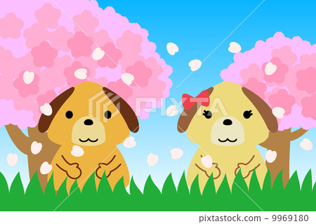 Illustration material for the calendar April... - Stock Illustration ...