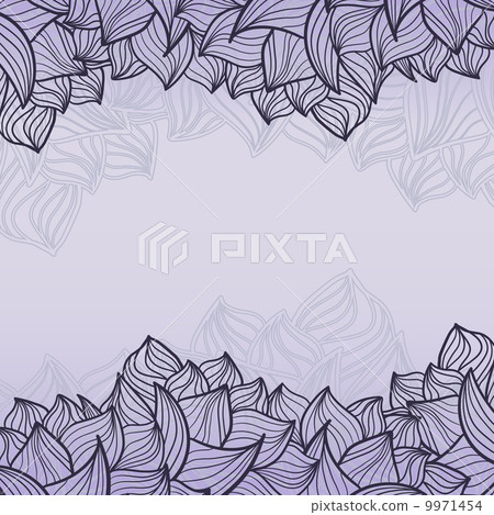 abstract background of petal and wave - Stock Illustration [9971454 ...