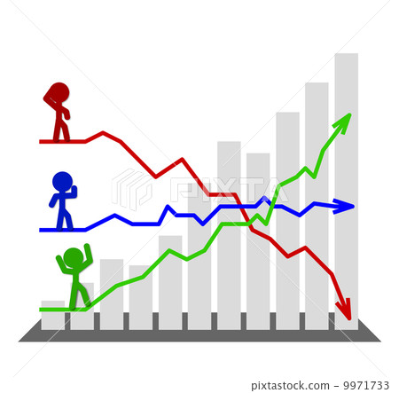 Simple performance chart - Stock Illustration [9971733] - PIXTA