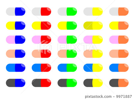 Colorful tablets - Stock Illustration [9971887] - PIXTA