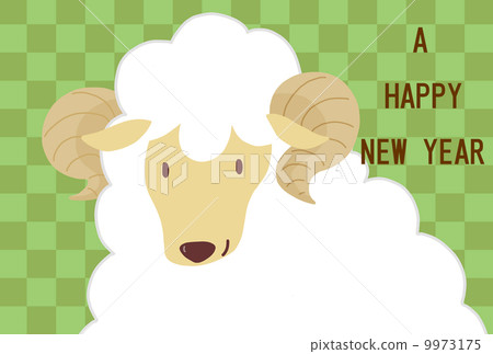 New Year card / sheep - Stock Illustration [9973175] - PIXTA