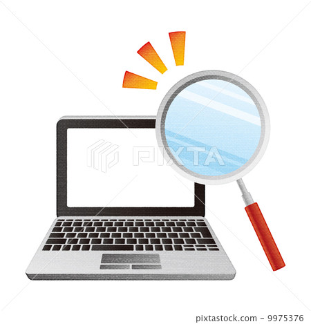 Search laptop computer Search - Stock Illustration [9975376] - PIXTA