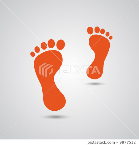 Orange Feet-插圖素材 [9977532] - PIXTA圖庫