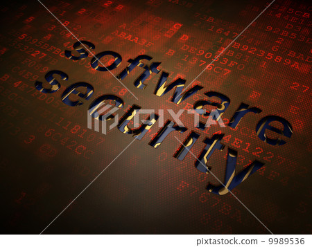 Privacy concept: Software Security on digital... - Stock Illustration ...