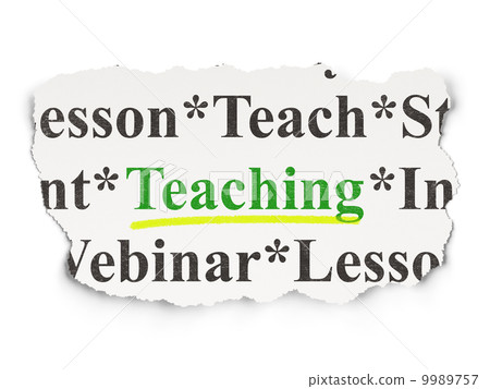 Education concept: Teaching on Paper background - Stock Illustration ...