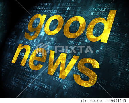 Good News on digital background - Stock Illustration [9991543] - PIXTA